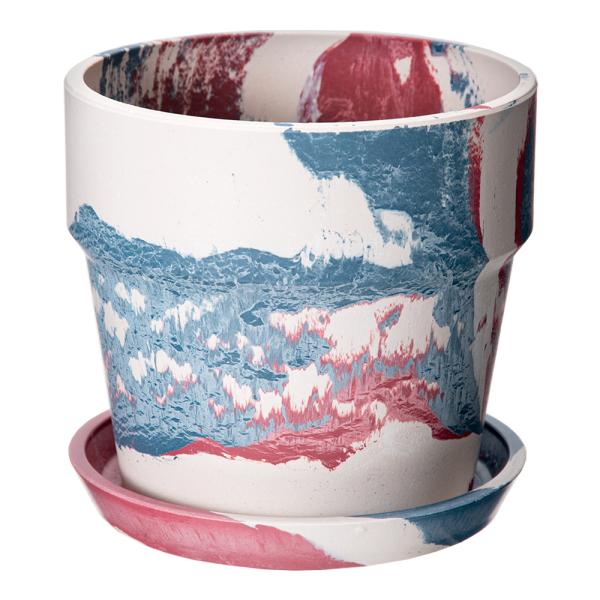 メーカー：ポッシュリビング 鉢　植木鉢　ガーデニング用品　アーバンプランツポット　トリコロール　４号鉢　観葉植物　4512706810808　20230329　y23m03　Y.K.　園芸　ガーデニング　園芸用品　ポット　底穴あり　エコポッ...