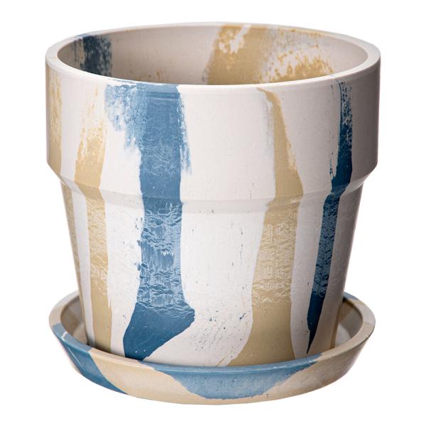 メーカー：ポッシュリビング 鉢　植木鉢　ガーデニング用品　アーバンプランツポット　オーシャン　４号鉢　観葉植物　4512706810815　20230329　y23m03　Y.K.　園芸　ガーデニング　園芸用品　ポット　底穴あり　エコポット...