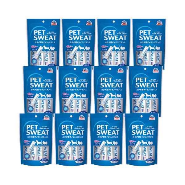 メーカー：アース・ペット アース・ペット　ペットスエット　ゼリー　ミルク味　２０ｇ×７本×１２袋　2250002878925　4994527741804　20230313　y23m03　Y.K.　犬　いぬ　猫用　いぬ用　ドッグ　dog　ドッ...