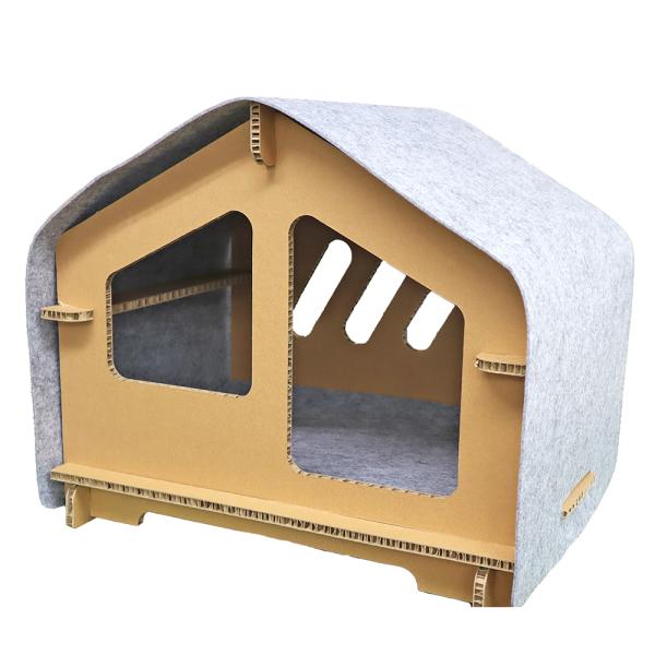 メーカー：国泰ジャパン メーカー画像　国泰ジャパン　ｓｅｃｒｅｔ　ｂａｓｅ　フェルトハウス　キャットハウス　4580674135766　20230404　ｙ23ｍ04　mura　猫用　猫用品　猫　ねこ　キャット　ハウス　ベッド　ダンボール　...