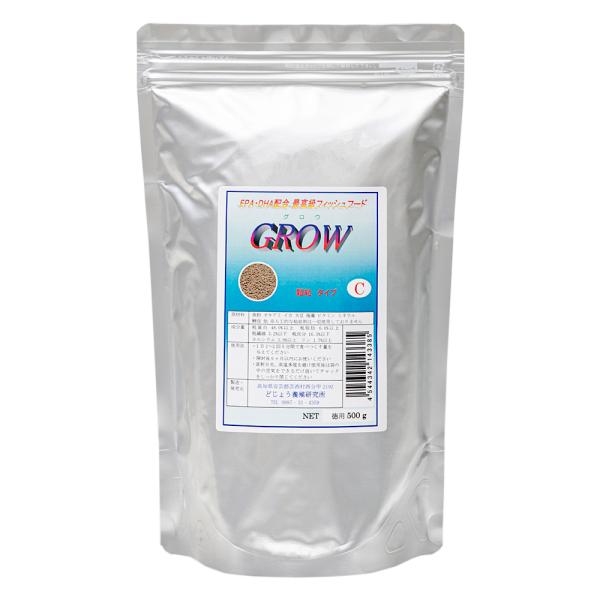 メーカー：どじょう養殖研究所 グロウ　Ｃ　顆粒タイプ　徳用５００ｇ　小型熱帯魚向け　熱帯魚　餌　フード　高嗜好性　4544342143385　20220414　ｙ22ｍ04　ytks　アクアリウム　アクアリウム用品　えさ　顆粒　500ｇ　ど...