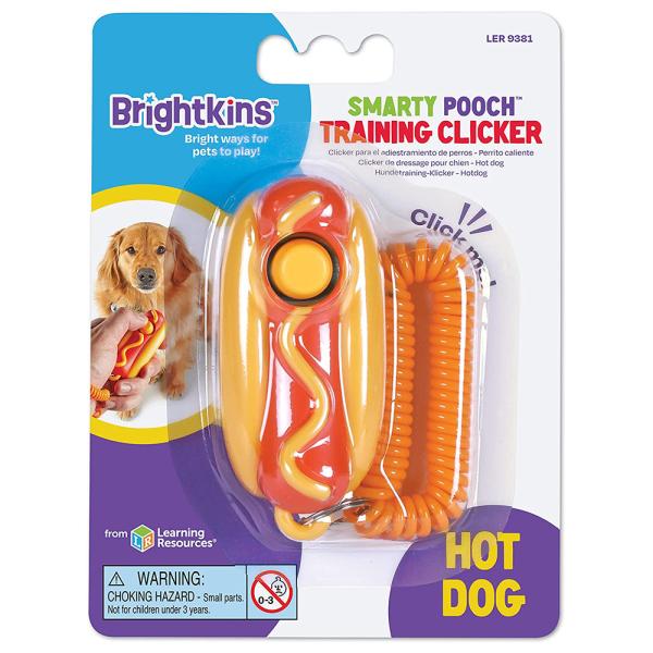 メーカー：Brightkins 犬　トレーニング　カチッとごほうびクリッカー　ホットドッグ　0765023093810　20230717　y23m07　Ishina　コミュニケーション　しつけ　クリッカー　トレーニンググッズ　しつけ用品　い...