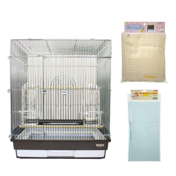 メーカー：ＨＯＥＩ birdcvset　鳥籠　cage　465ink　brown　茶　ＨＯＥＩ　４６５インコ　ブラウン　4963067012781　小動物　鳥　ケージ　小鳥　文鳥　十姉妹　キンカチョウ　インコ　小型インコ　セキセイインコ　ボ...