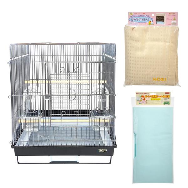 メーカー：ＨＯＥＩ birdcvset　鳥籠　cage　465inktnrg　black　黒　ＨＯＥＩ　４６５インコ手のりＧ　ブラック　4963067012989　小動物　鳥　ケージ　小鳥　文鳥　十姉妹　キンカチョウ　インコ　小型インコ　セ...