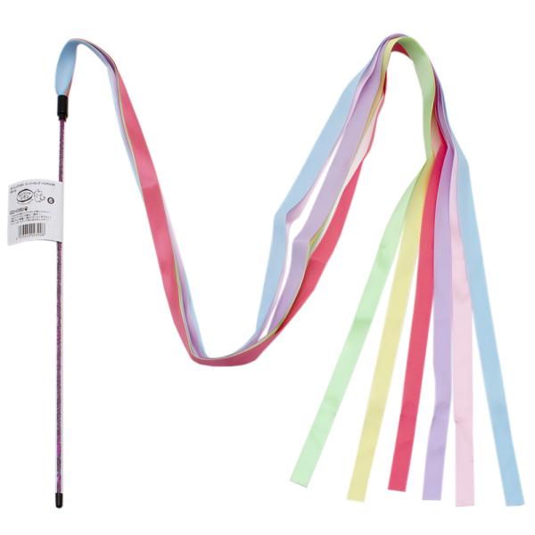 メーカー：スーパーキャット _neko　スーパーキャット　ダンシングリボン　スーパーロング　パステル６Ｒ　4973640093908　DR-02　20200728　ＧＢＮＭ　猫用品　猫　ねこ　猫用　ねこ用　おもちゃ　玩具　猫じゃらし　棒タイ...