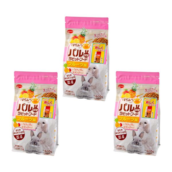 メーカー：日本ペットフード mlmfkline　palone　_animal　フィード・ワン　パルｏｎｅ　ラビットフード　フルーツ味　パイナップル　マンゴー　６００ｇ　4951761573110　小動物　ウサギ　フード　アダルト　日本配合飼...