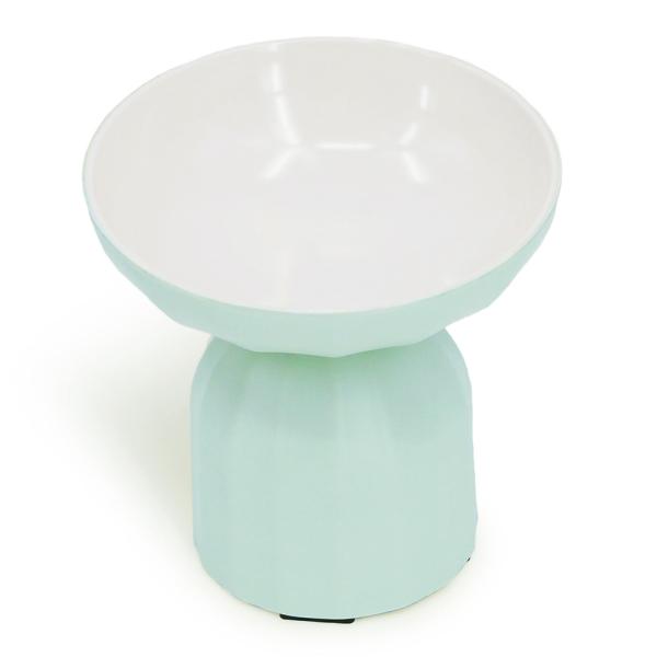 メーカー：ペットプロ メーカー画像　ハッピーデイズ　らくらくフードボウル　グリーン　4981528681260　20230703　ｙ23ｍ07　mura　ペット用　猫用品　猫用　猫　ねこ　キャット　フードボール　フードボウル　エサ入れ　水入...