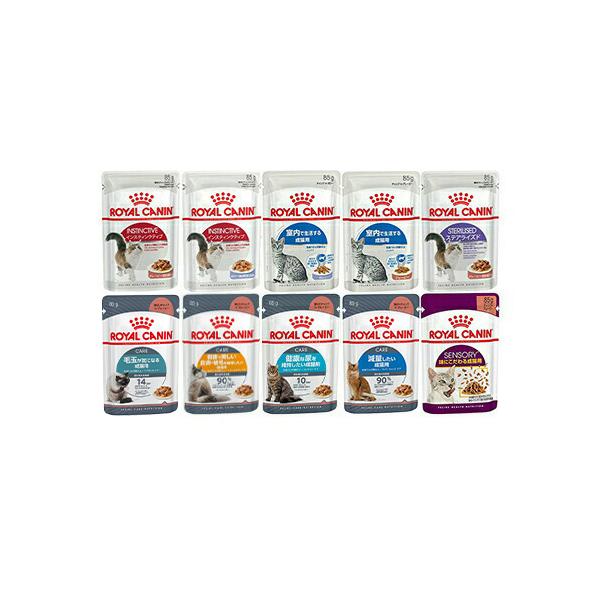 メーカー：ロイヤルカナン 猫フード　ウェットフード　ロイヤルカナン　猫　成猫用　人気お試し食べ比べセット　１０種各１袋　お一人様１点限り　ねこフード　総合栄養食　20230718　ｙ23ｍ07　Ishina　食べ比べ　ヘアー＆スキンケア　b...
