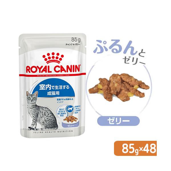 メーカー：ロイヤルカナン _neko　ロイヤルカナン　ＦＨＮ−ＷＥＴ　室内で生活する成猫用　インドア　ゼリー　成猫用　室内猫　８５ｇ　×４８袋　2250002948857　9003579013878　キャットフード　プレミアムフード　フィー...