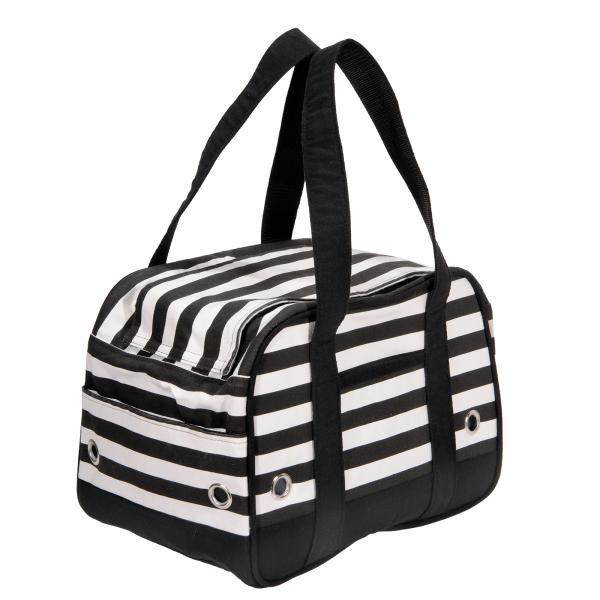 メーカー：Rainbow 4589462733290　レインボー　ラビットキャリーバッグ　ボーダーブラック　小動物用品　小動物用 　部屋　小屋　ハウス　可愛い　ウサギ　うさぎ　うさぎ用品　うさぎ用キャリーバック　扉　外せる　ソフト素材　すの...