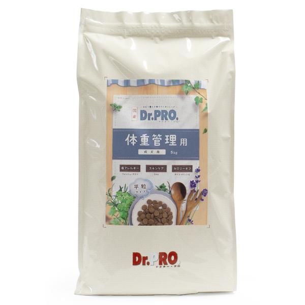 メーカー：ニチドウ メーカー画像　4975677049743　ドッグフード　国産　ニチドウ　Ｄｒ．ＰＲＯ．　体重管理用　５ｋｇ　犬　フード　いぬ　DOG　イヌ用　犬用　愛犬　愛犬用　犬フード　イヌフード　ドライフード　ドライ　カリカリ　総合...