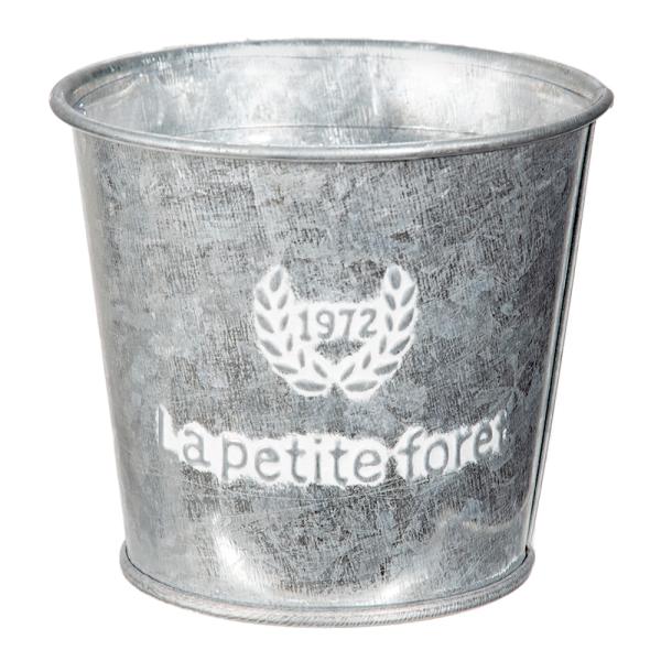 メーカー：ケーイーアイ 鉢カバー　鉢　植木鉢　ガーデニング用品　4530254090770　フレンチシルバーブリキ　ラウンドＳＳ　２号鉢　ブリキ鉢　ガーデニング　園芸用品　園芸　植物　花　葉　華　管理　用品　手入れ　栄養　カップ　バケツ　小...