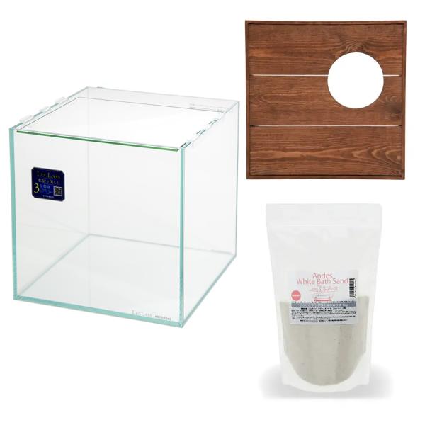 メーカー：用品セット 小動物　モルモット　チンチラ　木製フタ　ブラウン　アクロ25用　ハウス　砂浴び場　小動物専用　12コンテナ　4580295167955　木枠　30cm未満　コトブキ　クリスタルキューブ　250　25×25×25cm　4...