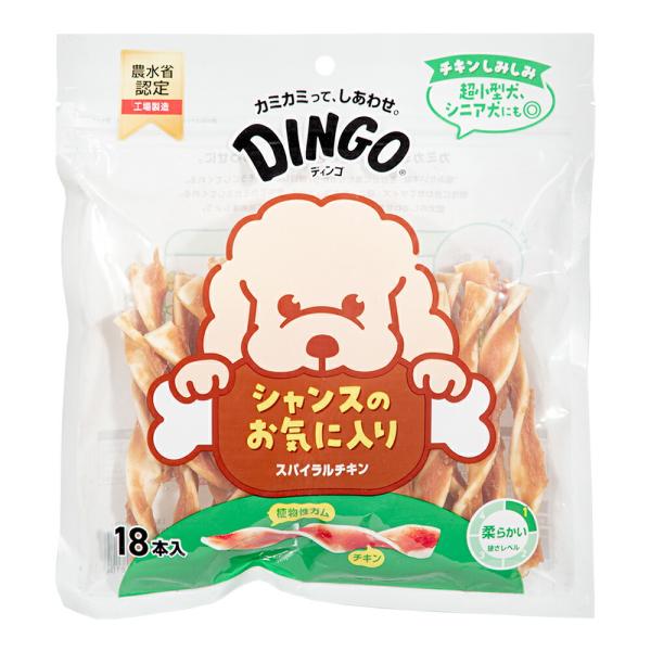 メーカー：スペクトラムジャパン ディンゴ　スパイラルチキン　18本入り　4571269546104　20240213　y24m02　akst　犬　いぬ　dog　イヌ用　犬用　愛犬　愛犬用　犬用品　いぬ用品　愛犬用品　用品　おやつ　間食　スナ...