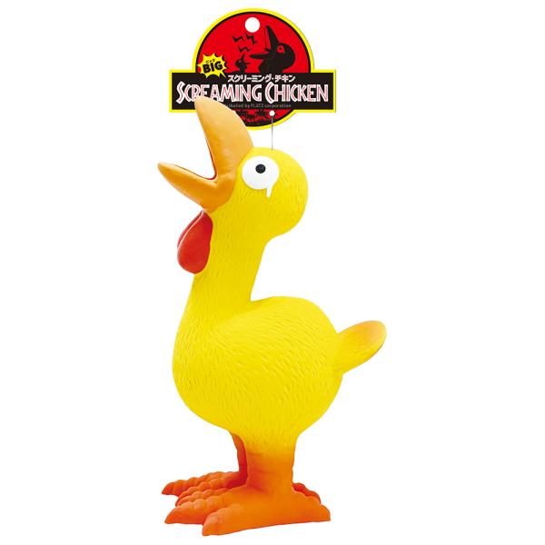 メーカー：プラッツ メーカー画像　4979007101330　プラッツ　ビッグ　スクリーミングチキン　イエロー　犬用おもちゃ　犬　いぬ　イヌ　DOG　イヌ用　いぬ用　犬用　愛犬　愛犬用　犬用品　いぬ用品　イヌ用品　愛犬用品　用品　おもちゃ　...