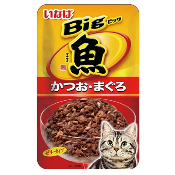 メーカー：いなば _neko　いなば　Ｂｉｇ　マルウオ　かつお・まぐろ　８０ｇ　4901133619816　TCR-31　マウルオ　キヤット　ウエット　キャットフード　ウェットフード　猫ごはん　猫フード　愛猫　魚　パウチ　レトルト　かつお　...