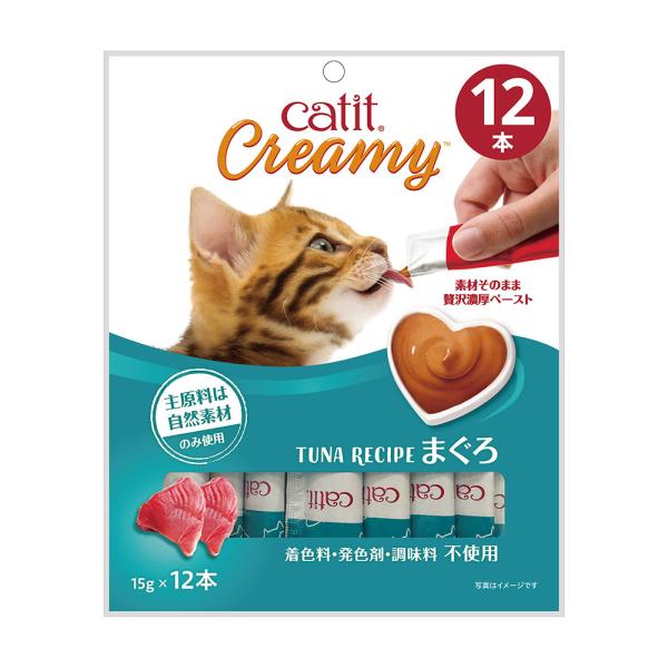 メーカー：ジェックス Catit　Creamy　まぐろ　12本入　4972547927934　GEX　ジェックス　キャットイット　キャット　イット　猫　ねこ　キャットフード　フード　おやつ　ご褒美　ペースト　ペースト状　クリーム　クリーム状...