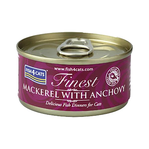 メーカー：?グッドスマイル メーカー画像　フィッシュ４キャット　サバ＆アンチョビ　７０ｇ　5056008806965　20240220　y24m02　Y.K.　猫　ねこ　猫用　ねこ用　キャット　cat　猫フード　キャットフード　ペットフード...