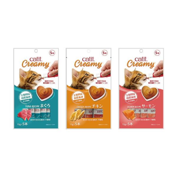 メーカー：ジェックス Ｃａｔｉｔ　Ｃｒｅａｍｙ　チキン　５本入　4972547927859　ＧＥＸ　ジェックス　キャットイット　キャット　イット　猫　ねこ　キャットフード　フード　おやつ　ご褒美　ペースト　ペースト状　クリーム　クリーム状　...
