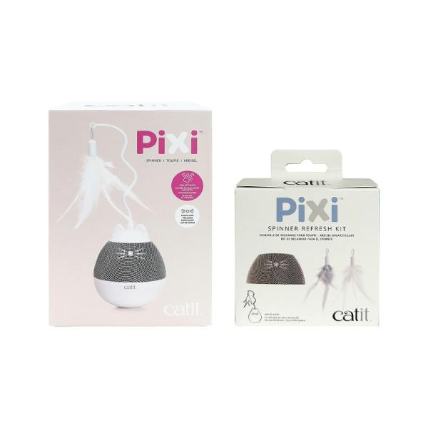 メーカー：ジェックス Ｃａｔｉｔ　ＰＩＸＩ　スピナー　リフレッシュキット　4972547927637　ＧＥＸ　ジェックス　キャットイット　キャット　イット　猫　ネコ　neko　cat　猫用品　おもちゃ　玩具　交換用　布カバー　カバー　羽　羽...