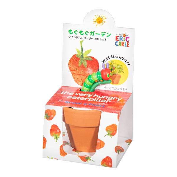 メーカー：聖新陶芸 haraaokit　聖新陶芸　はらぺこあおむし　もぐもぐガーデン栽培セット　ワイルドストロベリー　栽培　4528757041290　ガーデニング　ガーデン　園芸　園芸用品　育成　室内で　室内　部屋　気軽　植物　グリーン　...