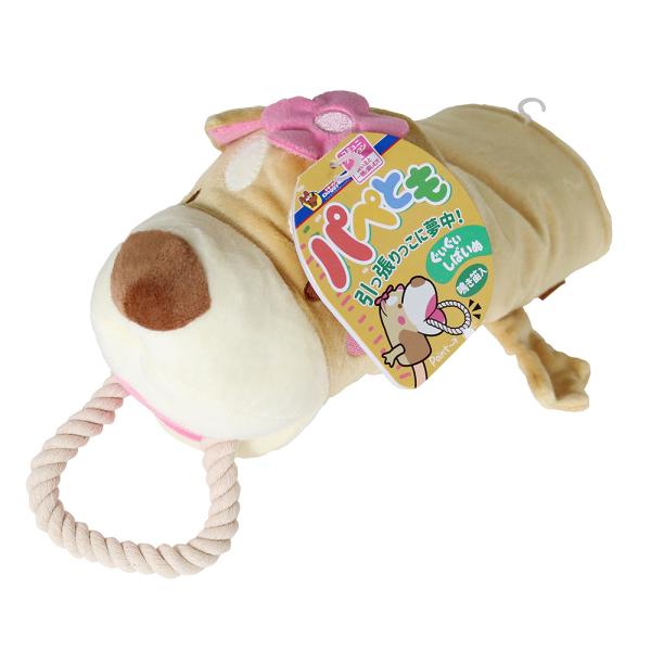 メーカー：ドギーマン メーカー画像　ドギーマン　パペとも　ぐいぐいしばいぬ　4976555858693　20240307　y24m03　Y.K.　犬　いぬ　犬用　いぬ用　ドッグ　dog　犬用品　用品　おもちゃ　オモチャ　玩具　人形　ぬいぐる...