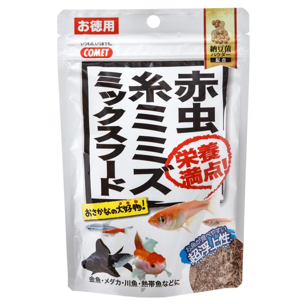 メーカー：イトスイ frditem_hidden　コメット　徳用　赤虫　糸ミミズ　ミックスフード　納豆菌　１５ｇ　4971453057681　アクアリウム　アクアリウム用品　アクア用品乾燥餌乾燥赤虫　乾燥イトミミズ　エサ　メダカ　めだかのエ...