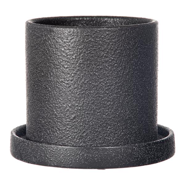 メーカー：陶里 コルムナ　ブラック　受け皿付き　植木鉢　鉢　観葉植物　植木鉢　観葉植物　gardening　おしゃれ　かわいい　可愛い　かっこいい　シンプル　ナチュラル　植木　植物　観賞　ミニガーデン　ガーデン　ガーデニング　ギフト　贈り物...