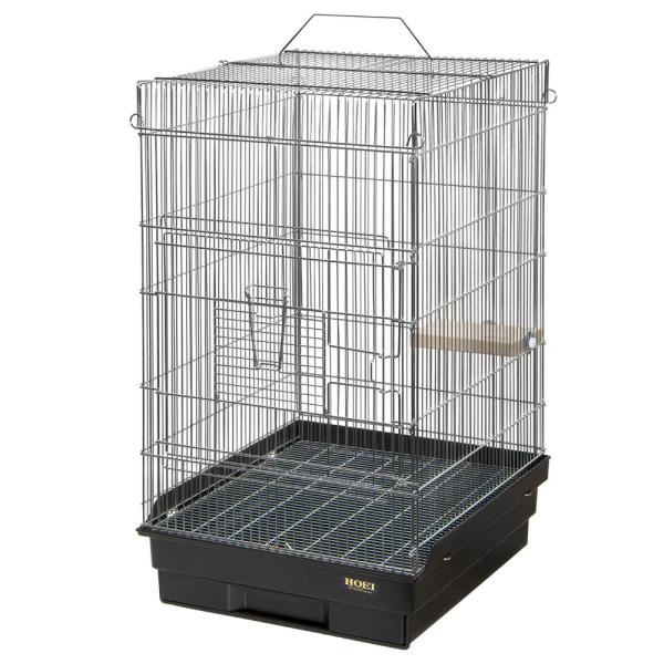 メーカー：ＨＯＥＩ minimalcages　デグー　ケージ　ＨＯＥＩ　タイニートットハウス３５　ブラック底　（３７×４１．５×６４ｃｍ）　リス　モモンガ　銀メッキ　4963067011395　_animal　３５ハウス　小動物用品　小動物...