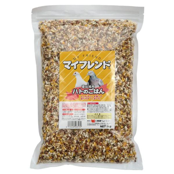 メーカー：黒瀬ペット 307192　4972228263139　黒瀬ペットフード　マイフレンド　ハトのごはん　割　１ｋｇ　フード　愛玩鳩　穀物　シード　トウモロコシ　大麦　小麦　マイロ　ブレンド　ハト　鳩　エサ　餌　えさ　ご飯　ごはん　飯　...