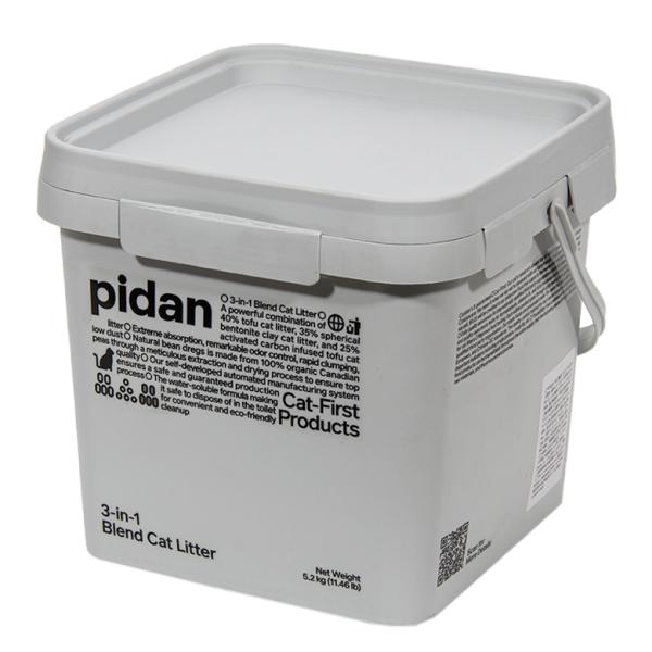 メーカー：Pidan メーカー画像　Ｐｉｄａｎ　３ｉｎ１ミックス猫砂　バケツタイプ　５．２ｋｇ　6970772237260　20240618　y24m06　Y.K.　猫　ねこ　猫用　ねこ用　キャット　cat　猫用品　用品　猫砂　トイレ　吸水...