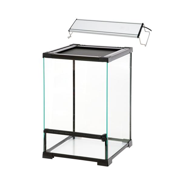 爬虫類ケージ　爬虫類　ケージ　teraspace　アクロ　テラスペース　３０×３０×４５ｃｍ　両生類　テラリウム　ガラス水槽　ガラスケージ　カエル　ヤドクガエル　ビバリウム　アクアテラリウム　飼育ケージ　水槽　アクアリウム用品　レクタングル...