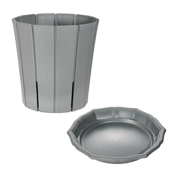 メーカー：アップルウェアー スリット鉢　植木鉢　鉢　ガーデニング用品　アップルウェアー　スリットオアシス　７号　ダークグレー　4905980116122　ガーデニング　園芸　園芸用品　ポット　7号ポット　安定　シンプル　植物　花　苗　スリッ...