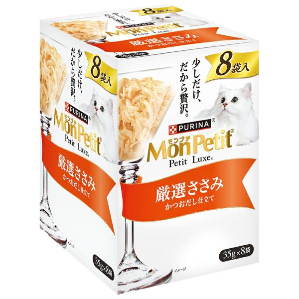 メーカー：ネスレ メーカー画像　モンプチ　プチリュクスパウチ　厳選ささみ　８Ｐ　4902201216937　20240811　ｙ24ｍ08　ktym　猫フード　ウェットフード　ウエットフード　モンプチ　ネスレ日本　ネスレピュリナ　プチリュク...
