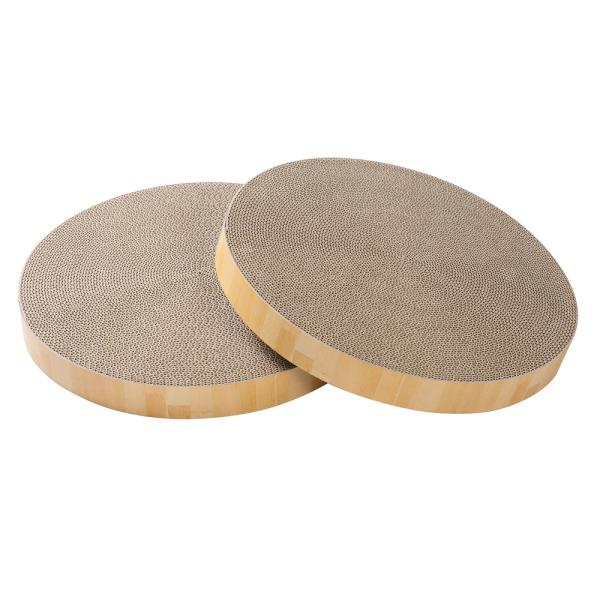 メーカー：猫壱 frditem_hidden　メーカー画像　猫壱　バリバリボウルタワー　交換用つめとぎ　２個パック　ライトブラウン　ねこいち　ねこ　ネコ　猫　つめとぎ　4582725981209　専用パーツ　交換パーツ　ネコ　猫　猫用品　爪...