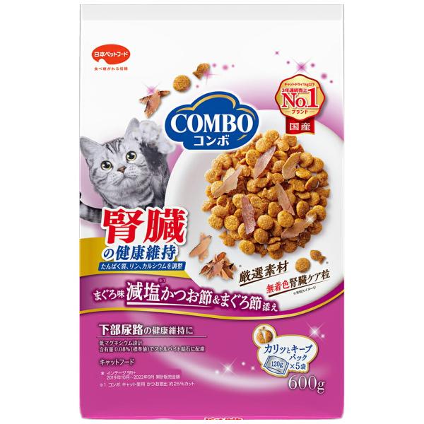 メーカー：日本ペットフード メーカー画像　キャットフード　コンボ　キャット　腎臓の健康維持　６００ｇ×１２　4902112046838　20240831　ｙ24ｍ08　mikari　猫用　猫用品　猫　ねこ　猫フード　フード　ドライ　えさ　餌...