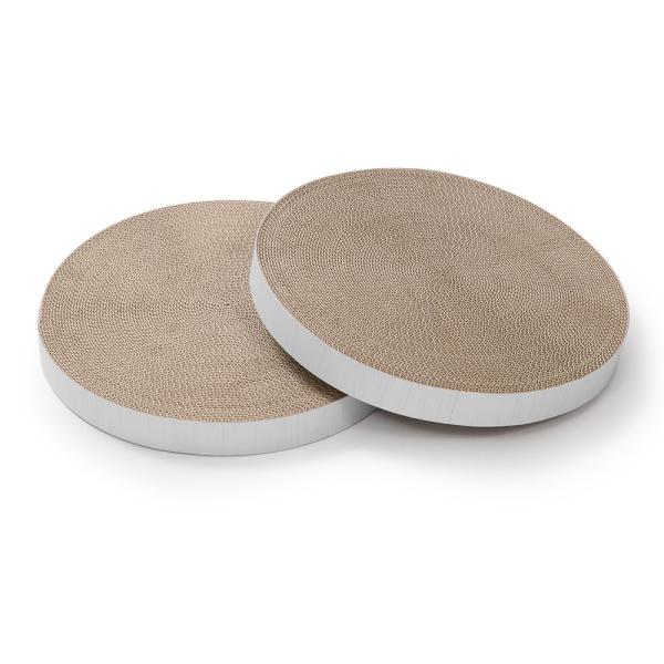 メーカー：猫壱 メーカー画像　猫壱　ねこいち　バリバリボウルタワー　交換用つめとぎ　２個パック　専用パーツ　交換パーツ　ネコ　猫　猫用品　爪とぎ　つめとぎ　爪みがき　爪磨き　爪　ケア　段ボール　ダンボール　ストレス解消　bnr_cat_ne...