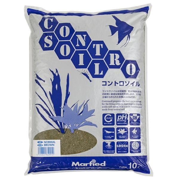 メーカー：マーフィード marfied　_hachu　_kame　contso_soil　アクアリウム用品　熱帯魚　エビ他　メダカ　アクア用品　底床　ソイル　土　ノーマル　茶　ブラウン　マーフィード　コントロソイル　10リットル(茶)　吸着...
