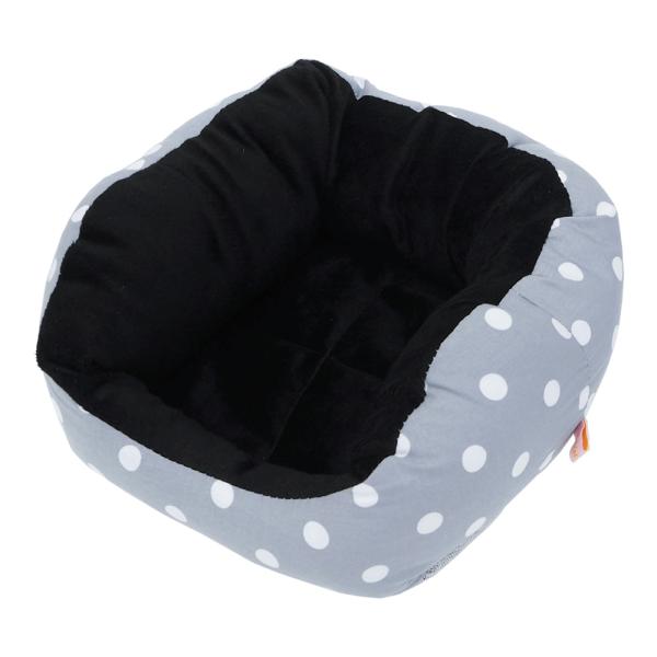 メーカー：Rainbow 小動物　小動物用品　レインボー　うさちゃんのもこもこベッド　水玉　グレー　4589462736741　kak　うさぎ　ラビット　小動物用ベッド　ベッド　ベット　可愛い　ストライプ　シンプル　もこもこ　ふんわり　うさ...