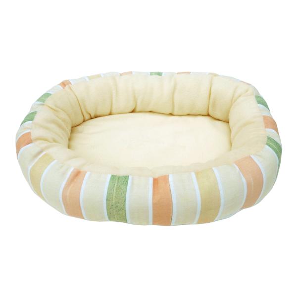 メーカー：Rainbow rabhpbedstripe　小動物　小動物用品　レインボー　うさちゃんのハッピーベッド　ストライプ　イエロー　4589462736765　kak　うさぎ　ラビット　モルモット　フェレット　小動物用ベッド　ベッド　...