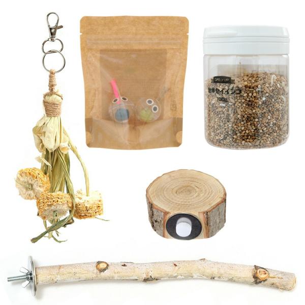 メーカー：(株)リーフ Leaf Corp 小動物　鳥　トリ　吊り下げ　ハンドメイド　手作り　Leaf　リーフコーポ　リーフ　リーフコーポレーション　necoyama工房　可愛い　とうもろこし　コーン　金具　自然素材　おもちゃ　玩具　鳥じゃ...