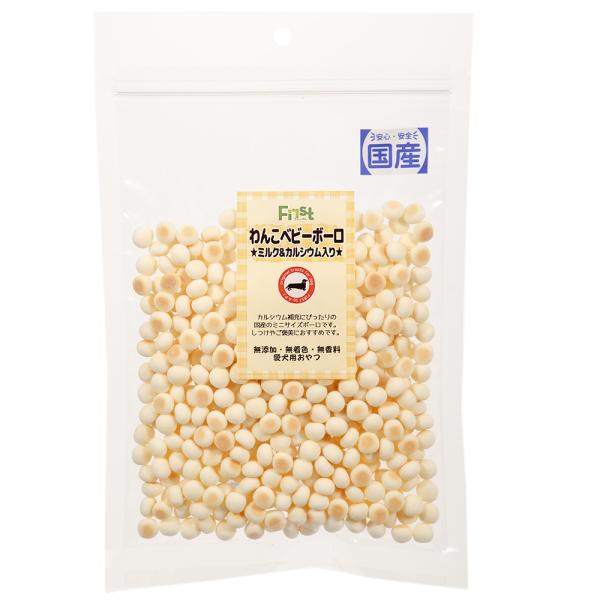 メーカー：?エースプロダクツ メーカー画像　犬　ボーロ　Firstわんこベビーボーロ　ミルク&amp;カルシウム入り　130g　エースプロダクツ　4544012511667　20241122　y24m11　ktym　いぬ　ドッグ　DOG　愛...