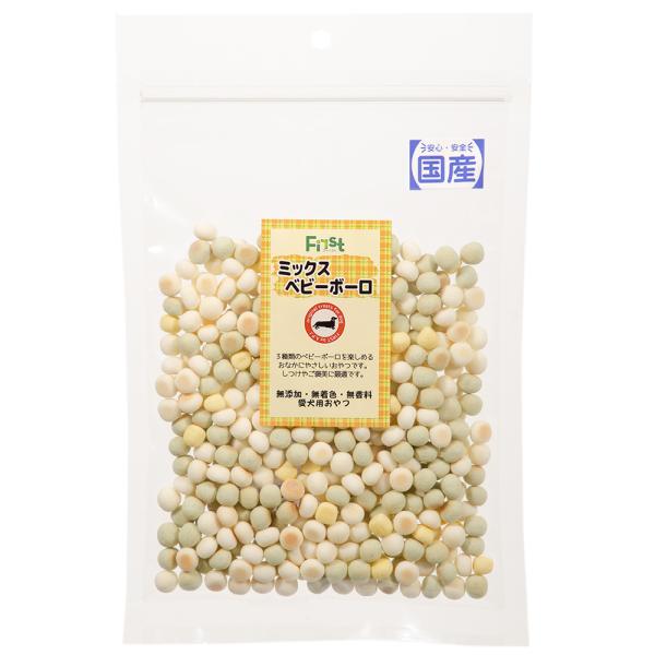 メーカー：?エースプロダクツ メーカー画像　犬　ボーロ　First　ミックスベビーボーロ　125g　エースプロダクツ　4544012511544　20241122　y24m11　ktym　いぬ　ドッグ　DOG　愛犬　ベビーボーロ　3種類　3...