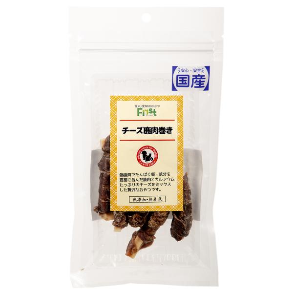 メーカー：?エースプロダクツ メーカー画像　犬　おやつ　First　チーズ鹿肉巻き　30g　エースプロダクツ　4544012515382　20241122　y24m11　ktym　いぬ　ドッグ　DOG　愛犬　国産　日本産　しつけ　ご褒美　間...