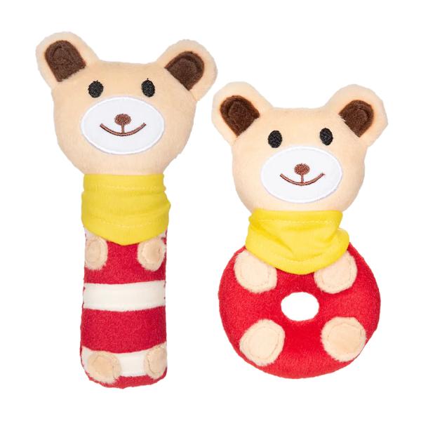 メーカー：Rainbow 小動物　小動物用品　レインボー　くまの輪　レッド　4589462736505　フェレット　小動物　小動物用品　おもちゃ　人形　ぬいぐるみタイプ　面白い　ユニーク　運動　玩具　遊ぶ　遊び　ダイエット　鈴　音　rain...