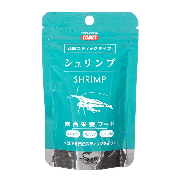 メーカー：イトスイ アクアリウム用品　アクア用品　餌　エビ専用　コメット　シュリンプの主食　２０ｇ　小粒　顆粒　aqua　熱帯魚・エビ他　_aqua　4971453058398　Kbsk　エサ　フード　ご飯　ゴハン　沈下性　凹凸　スティック...