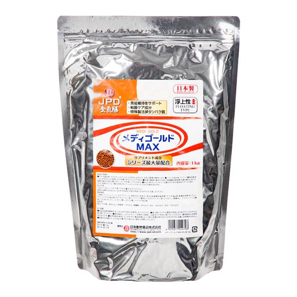 メーカー：日本動物薬品 日本動物薬品　ニチドウ　メディゴールド　ＭＡＸ　浮上性　1kg　4975677049798　20241228　ｙ24ｍ12　Kbsk　アクアリウム用品　アクア用品　アクアリウム　淡水　淡水魚　魚　金魚　エサ　餌　飼料...
