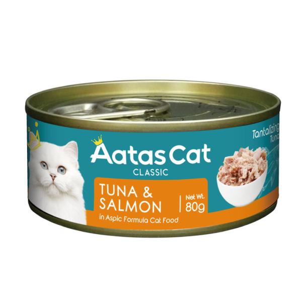 メーカー：ファンタジーワールド メーカー画像　Ａａｔａｓ　アタス　ツナ＆サーモン　８０ｇ　タンタライジングシリーズ　8885003130327　20250118　ｙ25ｍ02　Kbsk　猫　ねこ　ネコ　キャット　キャットフード　猫フード　ご...
