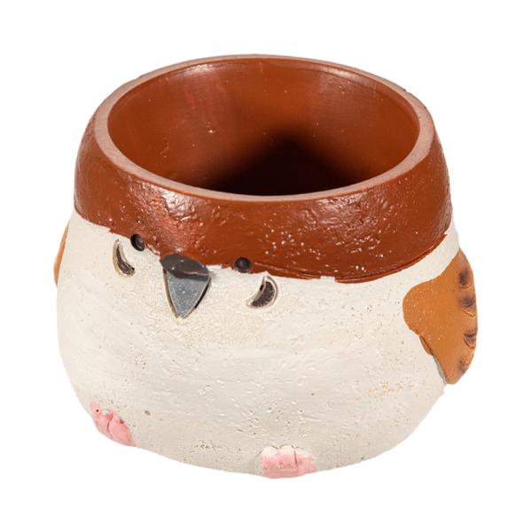 メーカー：ケーイーアイ littleregin　鉢カバー　鉢　植木鉢　ガーデニング用品　resinpot　4530254176306　リトルレジンポット　スズメ　１号ポット用　鉢カバー用　プラスチック　鉢植え　ポット　園芸　園芸用品　園芸資...