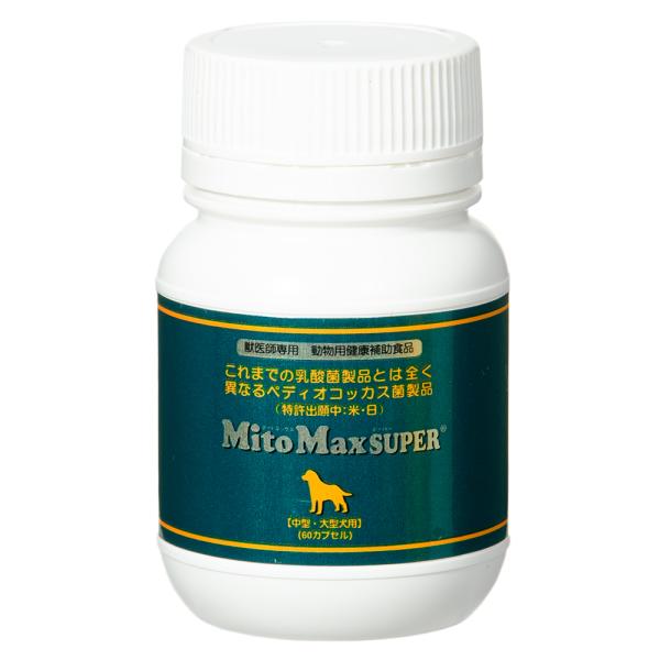 メーカー：【医薬品】共立製薬? メーカー画像　共立製薬　マイトマックス・スーパー　中型・大型犬　６０カプセル　4560275080177　犬　イヌ　いぬ　犬用　いぬ用　dog　DOG　犬フード　健康補助食品　サプリメント　中型犬　中型　大型...